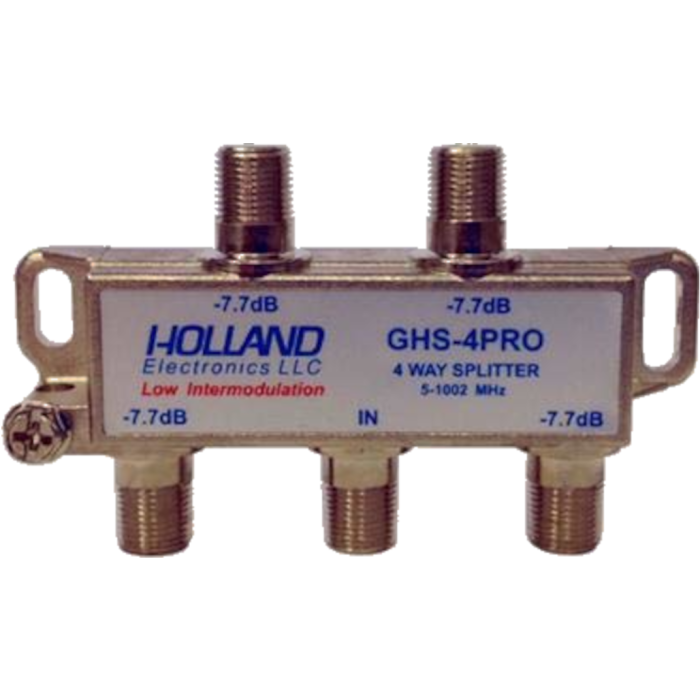 Holland GHS-4PRO 4-Way Digital Cable Splitter(5-1000 MHz)