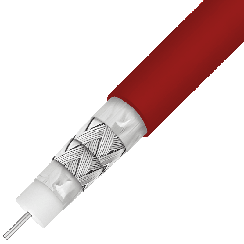 Times Fiber Communications T75MC95T-V-Red Mini RG59 Headend Cable